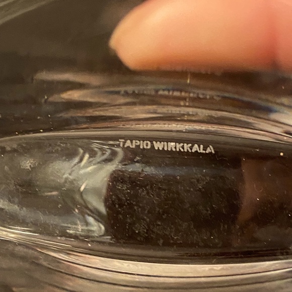 Tapio Wirkkala | Accents | Tapio Wirkkala Small Ovalis Vase 958 Art Glass Scandinavian | Poshmark